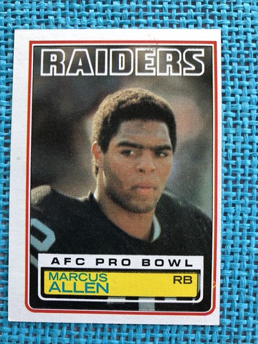 Marcus Allen 1983 Topps Rookie Card #294 Wax Back Excellent Oakland ...