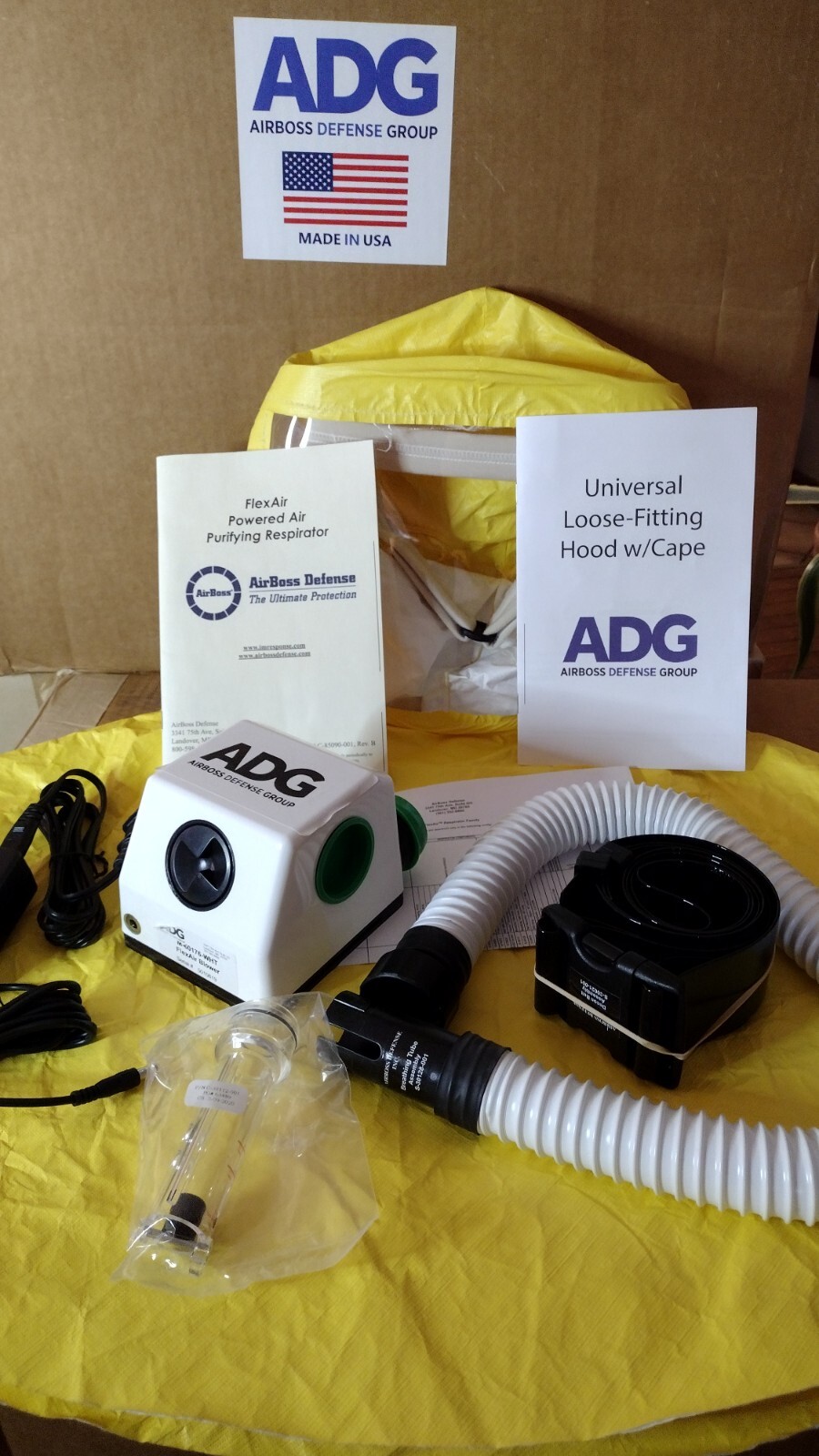 FlexAir Powered Air Purifying Respirator with blower hood AirBoss ...