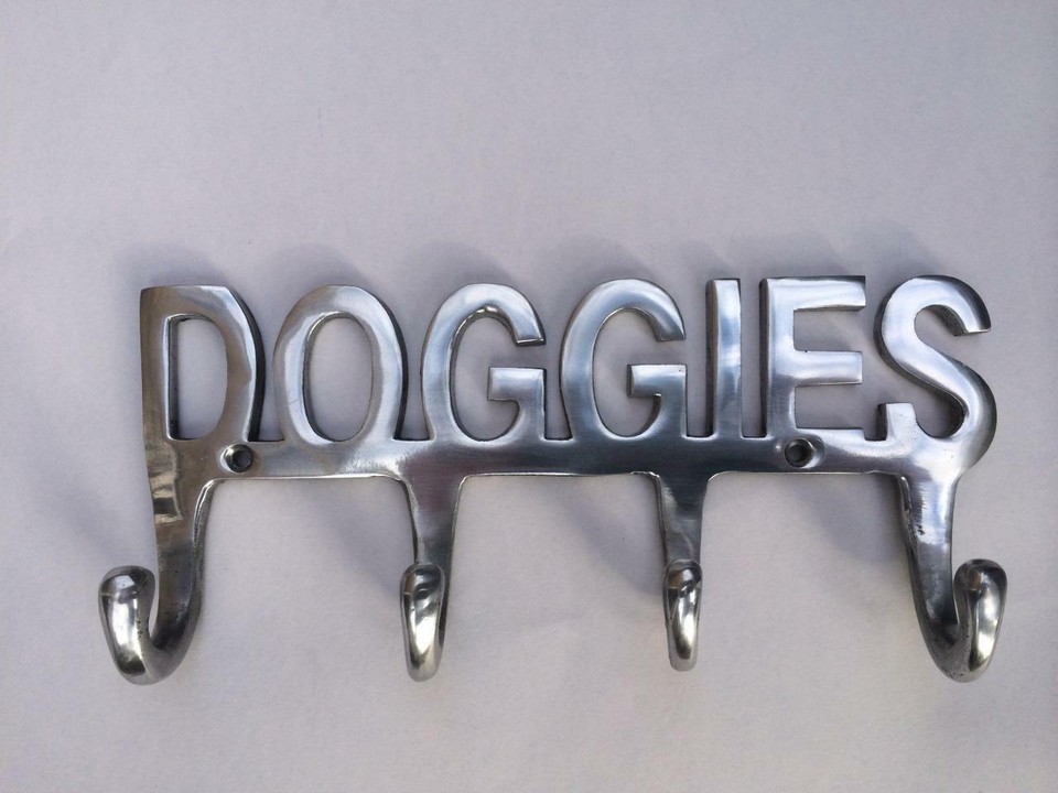 WALKIES DOGGIES DOG PET LEAD LEASH HOLDER WALL RACK HANGER HOOKS ...