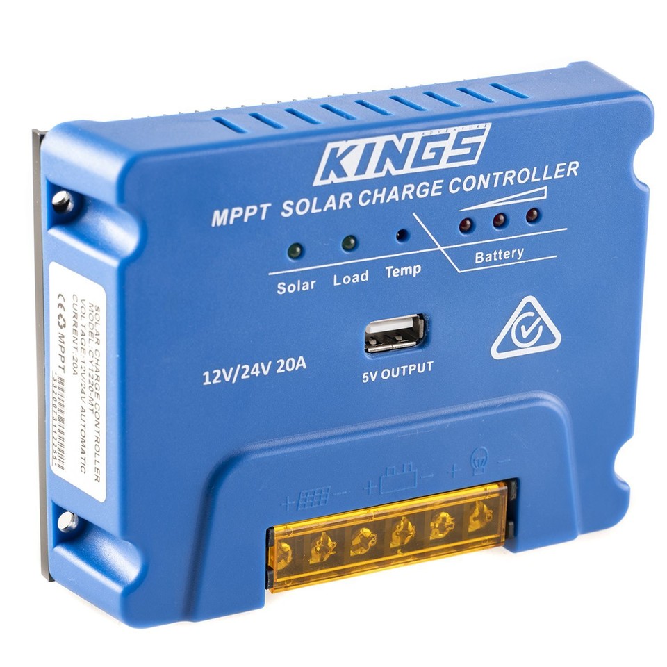 Adventure Kings 20A MPPT Solar Regulator USB Charging Power 4WD Caravan ...