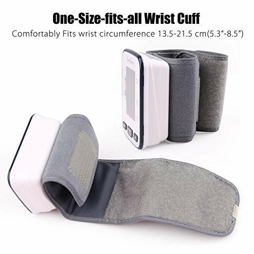 Automatic Digital Wrist Cuff Blood Pressure Monitor BP Machine Gauge ...