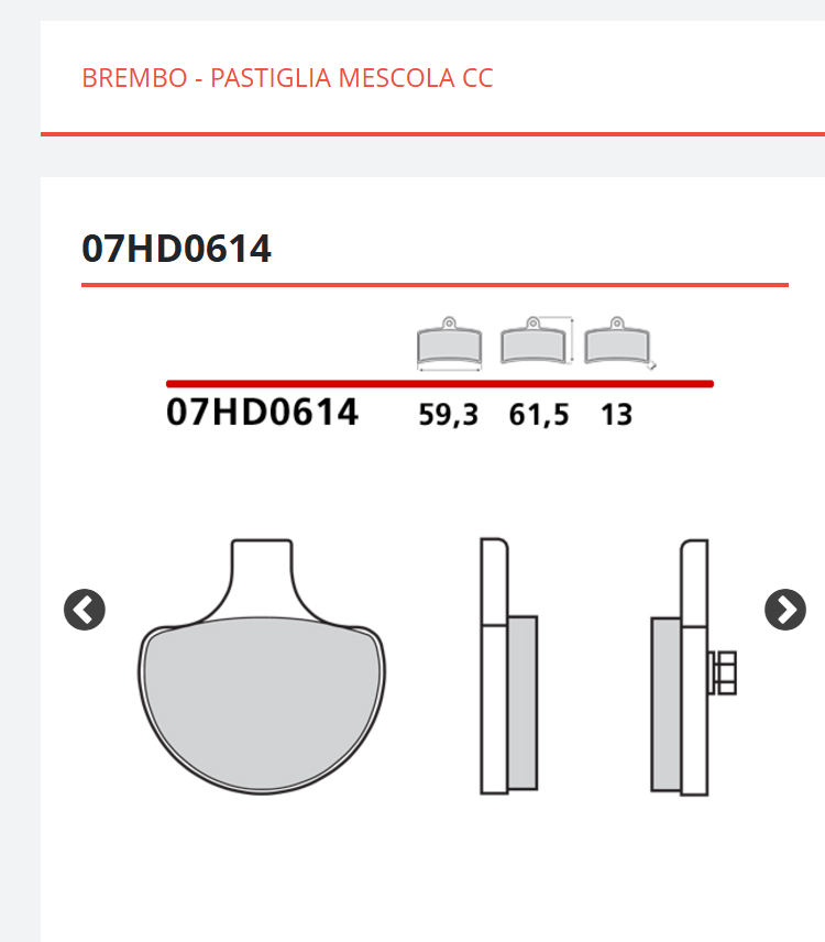 Brembo Brake Pads Ant Harley 1450 FLSTSC Softail Springer Classic 2005 ...