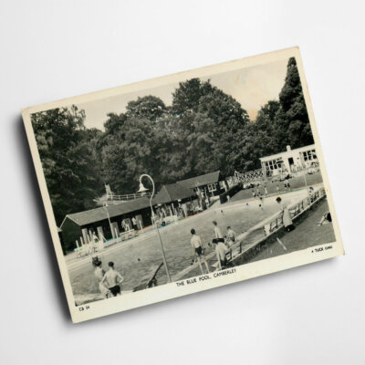 A4 PRINT - Vintage Surrey - The Blue Pool, Camberley | eBay UK