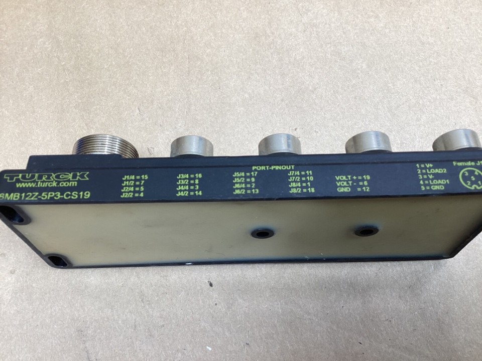 TURCK #8MB12Z-5P3-CS19 MULTI-PORT JUNCTION BOX H120 #100L21 | eBay