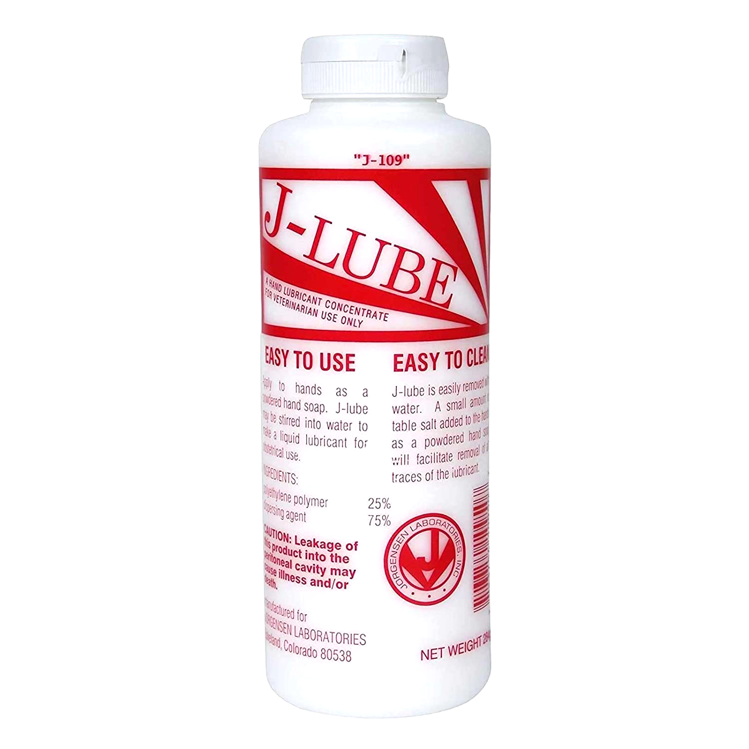 J Lube Powder 284g | Veterinarian Lubricant Water Based Lube Veterinary ...