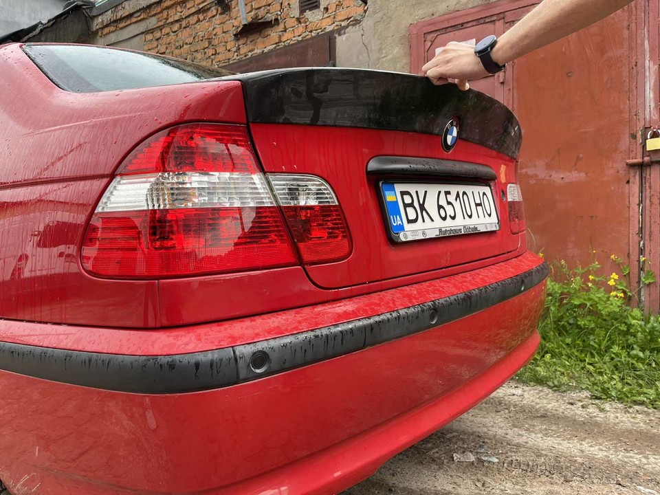bmw E46 Ducktail trunk Spoiler CSL M3 bmw e46 sedan Spoiler lip csl ...