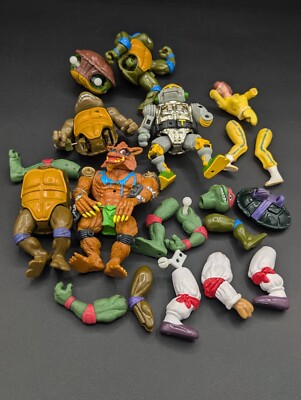 Vintage TMNT Figure Parts Lot For Customs Etc | eBay