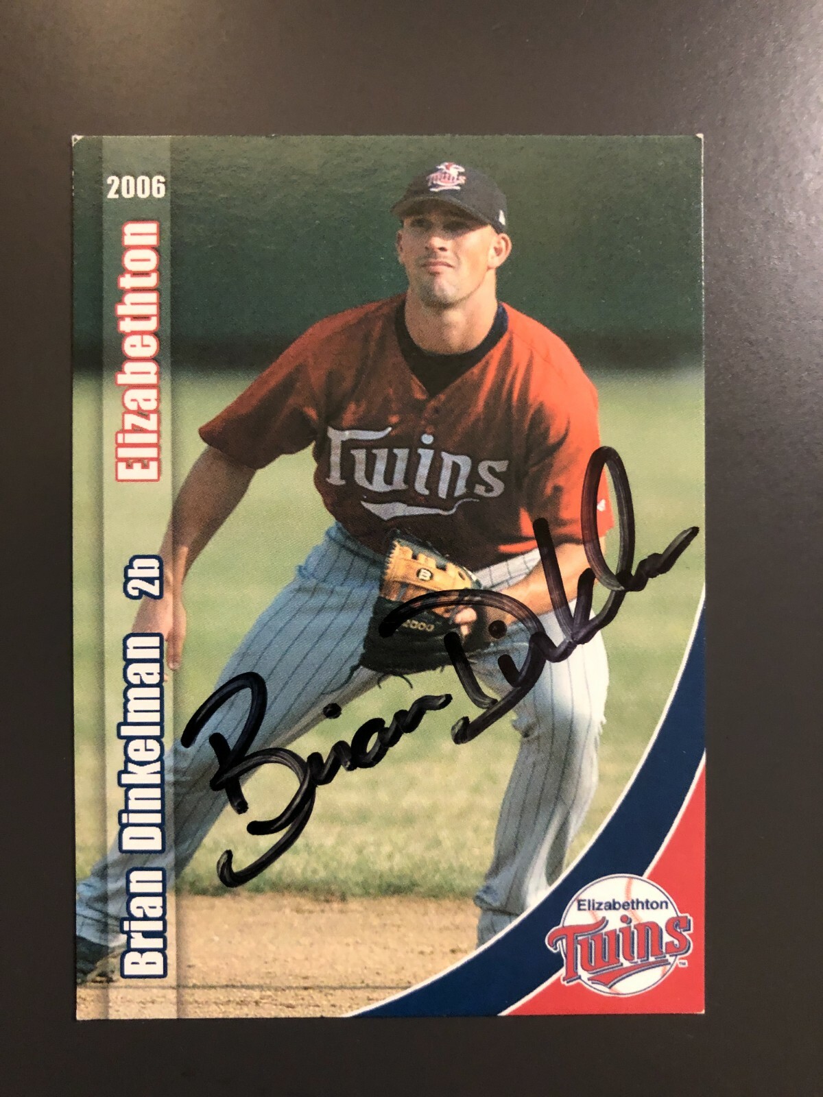 Minnesota Twins BRIAN DINKELMAN autographed 2006 Grandstand ...