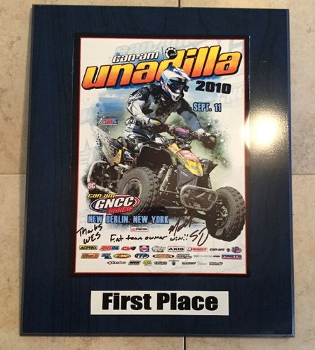 FIRST PLACE ATV MX GNCC RACING PLAQUE AWARD IMS ROLL DESIGN 250R MATT ...