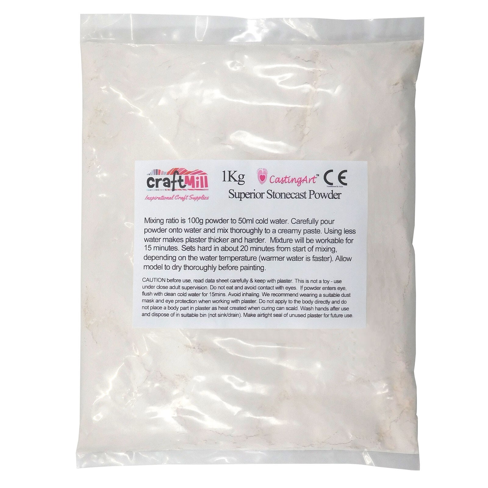 CASTING PLASTER OF PARIS - choose - FINE or EXTRA HARD STONE PLASTER ...