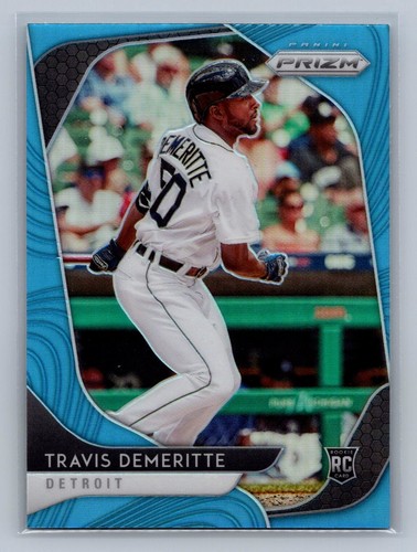 2020 Panini Prizm - Tier II Carolina Blue Prizm #114 Travis Demeritte ...