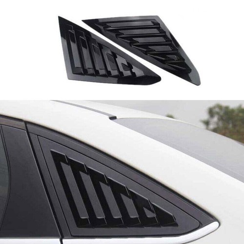 Gloss Black Side Vent Window Scoop Louver Cover Trims For Ford Focus ...