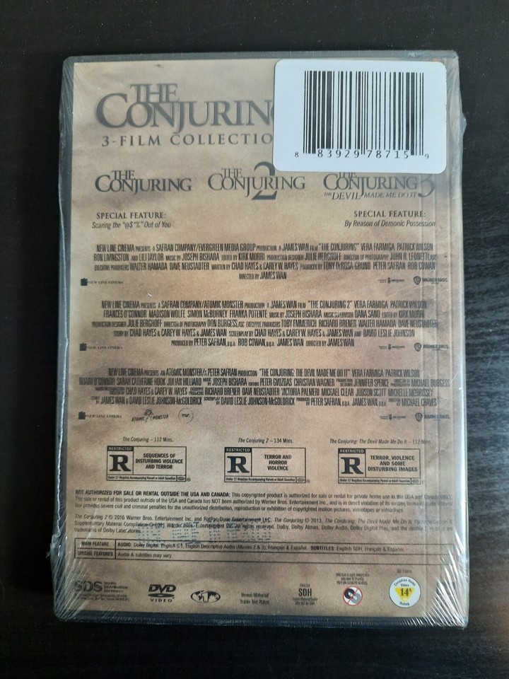 The Conjuring: 3-Film Collection DVD (1, 2, 3) - Walmart Exclusive ...