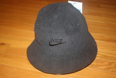 NWT Nike Adult Unisex Apex Corduroy Black Bucket Hat FB5385-010 SHIP ...