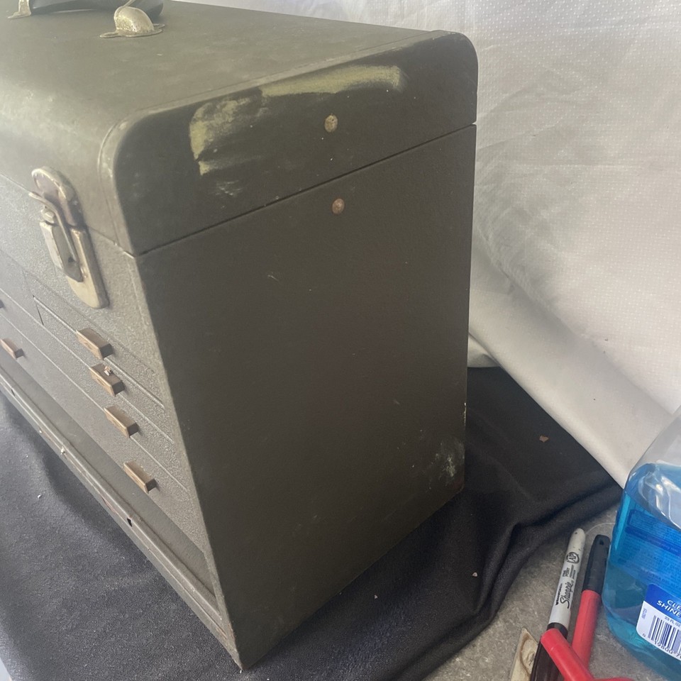 Kennedy Tool Box 7 Drawer Machinists Tool Box Model 520 With Original ...