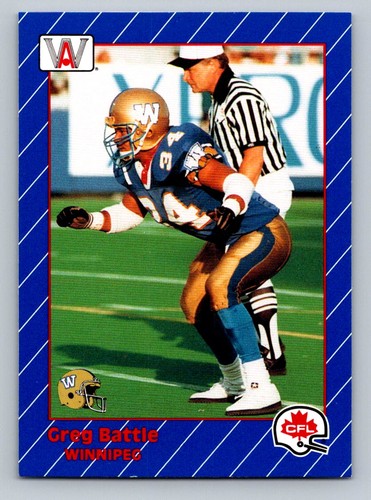 1991 All World CFL French Greg Battle #98 | eBay