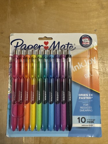 Paper Mate InkJoy Gel Pens Medium Point (0.7 mm) Assorted Colors 10 ...