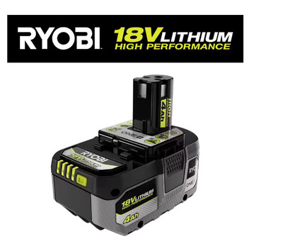 Ryobi PBP004 ONE+ High Performance 18V 4.0 Ah Lithium-Ion Battery ...
