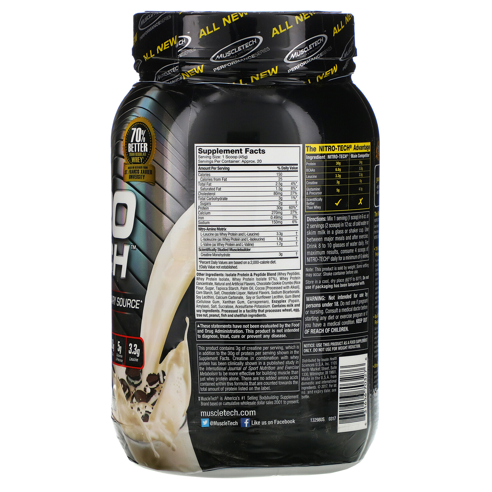 Muscletech Nitro Tech Nutrition Facts | Besto Blog