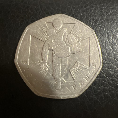 RARE Fifty Pence 50p Commemorative World War 2 ll Coin 2006 wounded ...