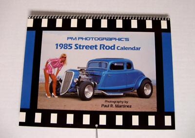 1985 PM Photographics Street Rod Pin-up Calendar 12" Girly Girlie Mint ...