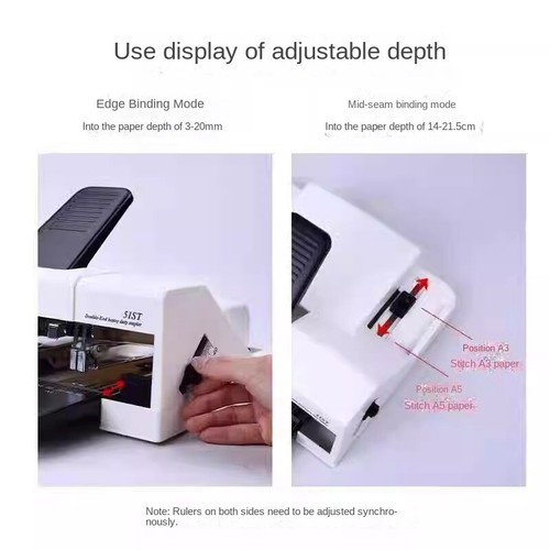 Labor-saving Double Row A3 Paper Stapler Center Seam Stapler Double ...