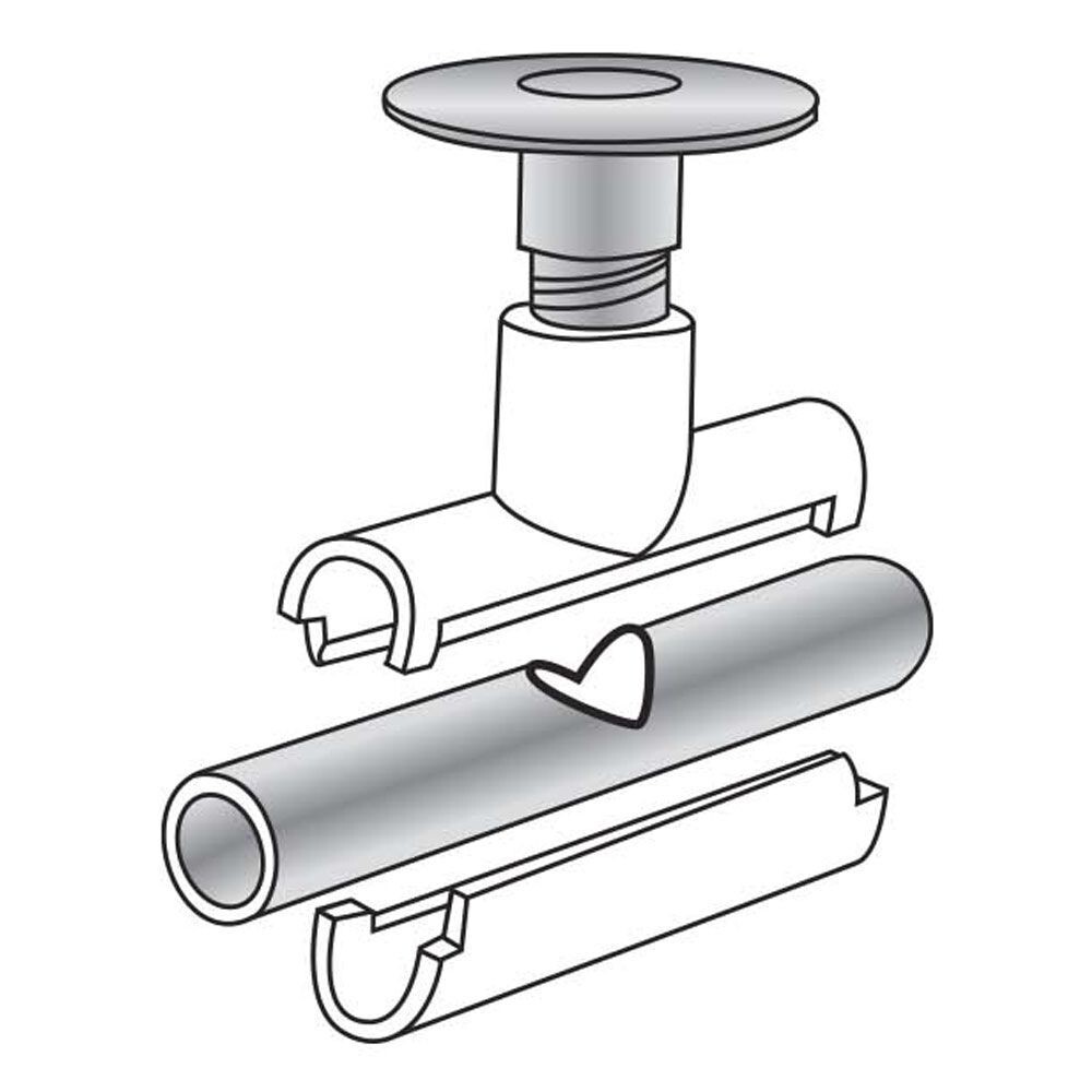 SNAPLOC 6622006 1/2 Inch PVC Pipe Repair Tee with 1/2 Inch Threaded ...