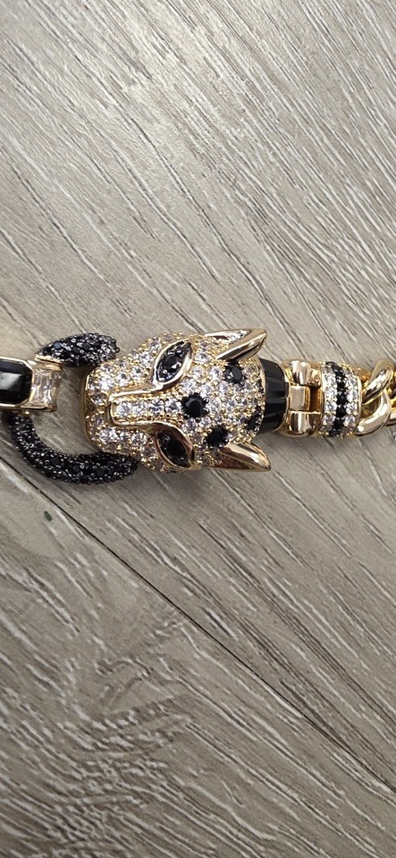 Bomb Party be untamed cz leopard cat 18" necklace New | eBay