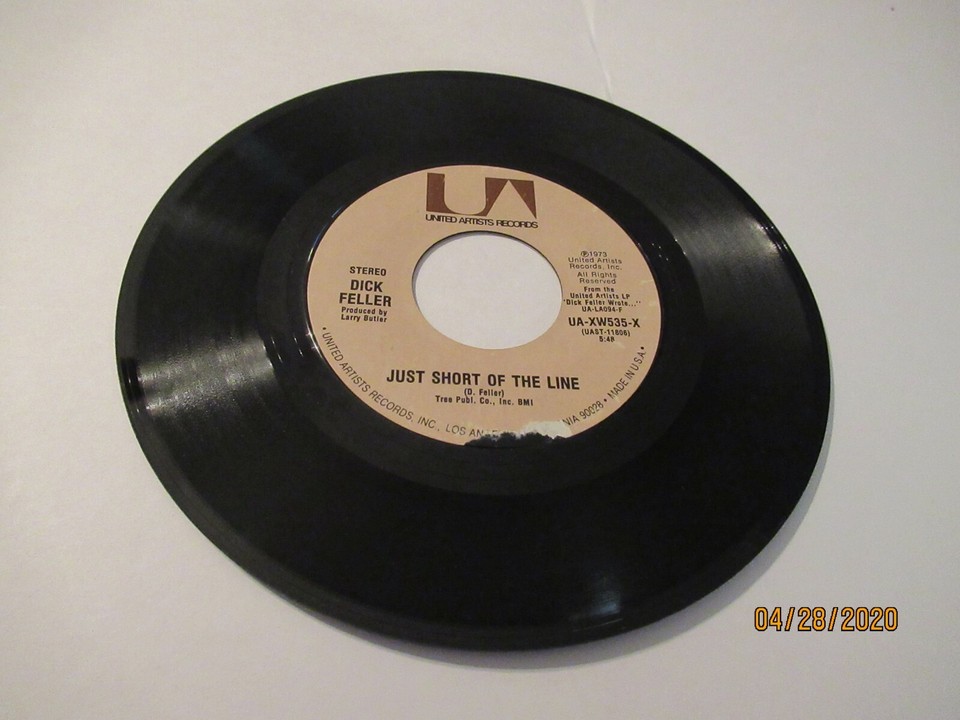Dick Feller: The Credit Card Song / Just Short Of The Line / 45 Rpm ...