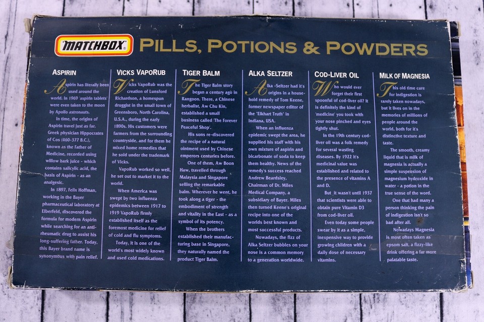 Matchbox Pills Potions & Powders Special Edition Gift Set 6 Classic ...