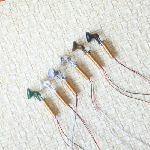 10 x OO / HO Scale led Spotlight Model limelight projector street Lamp ...