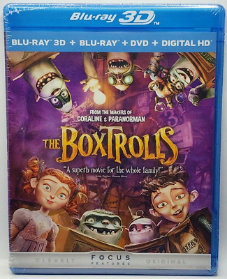 The Boxtrolls (3D Blu-ray + Blu-ray + DVD, 2014) | eBay