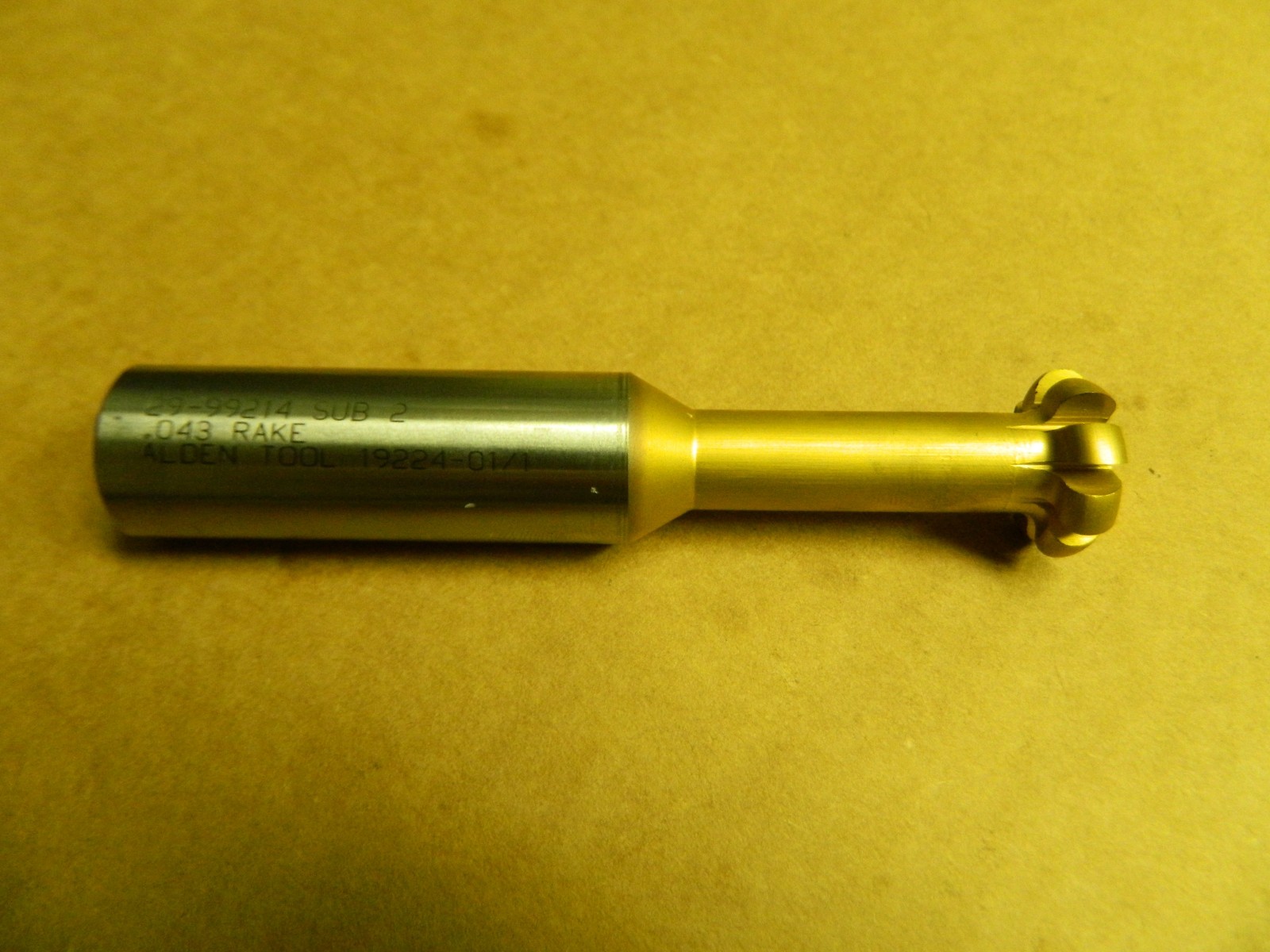 Alden Tool Milling Insert 29-99214 2999214 SUB 2 0.043 RAKE 19224-01/1 ...