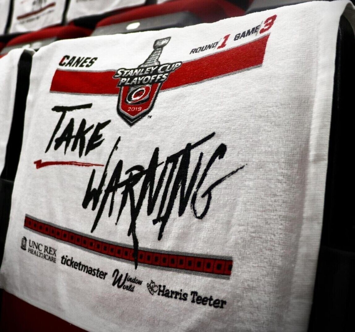 LAST ONE Carolina Hurricanes 2019 Stanley Cup Playoffs Rally Towel Take ...