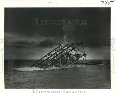 1978 Press Photo Shell Cognac platform- World's tallest offshore oil ...