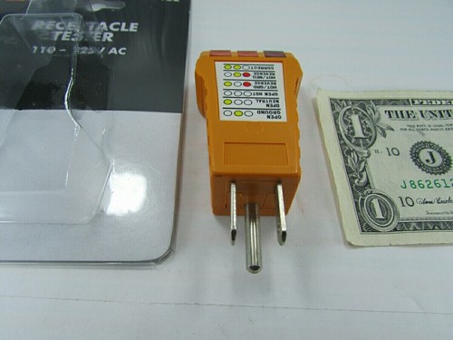 UL Listed Electrical Receptacle Wiring Tester Plug 110VAC to 125VAC ...