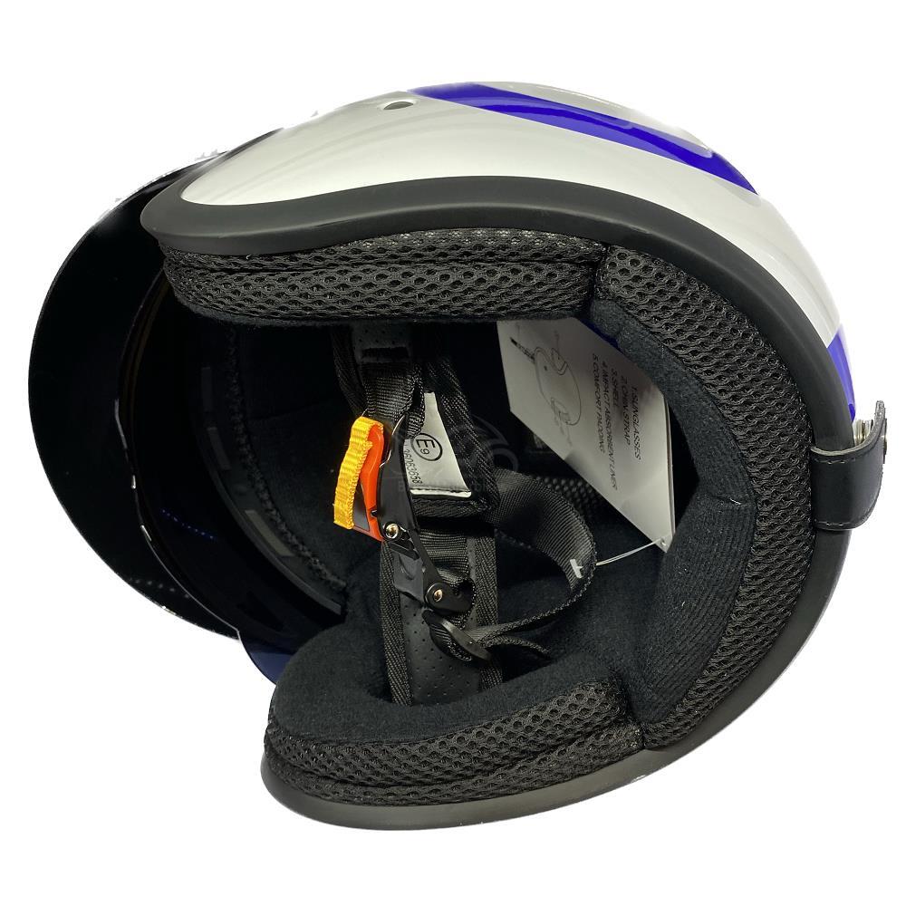 Vcan V537 Roundel Open Face Motorcycle Helmet Scooter MOD Bike Crash ...