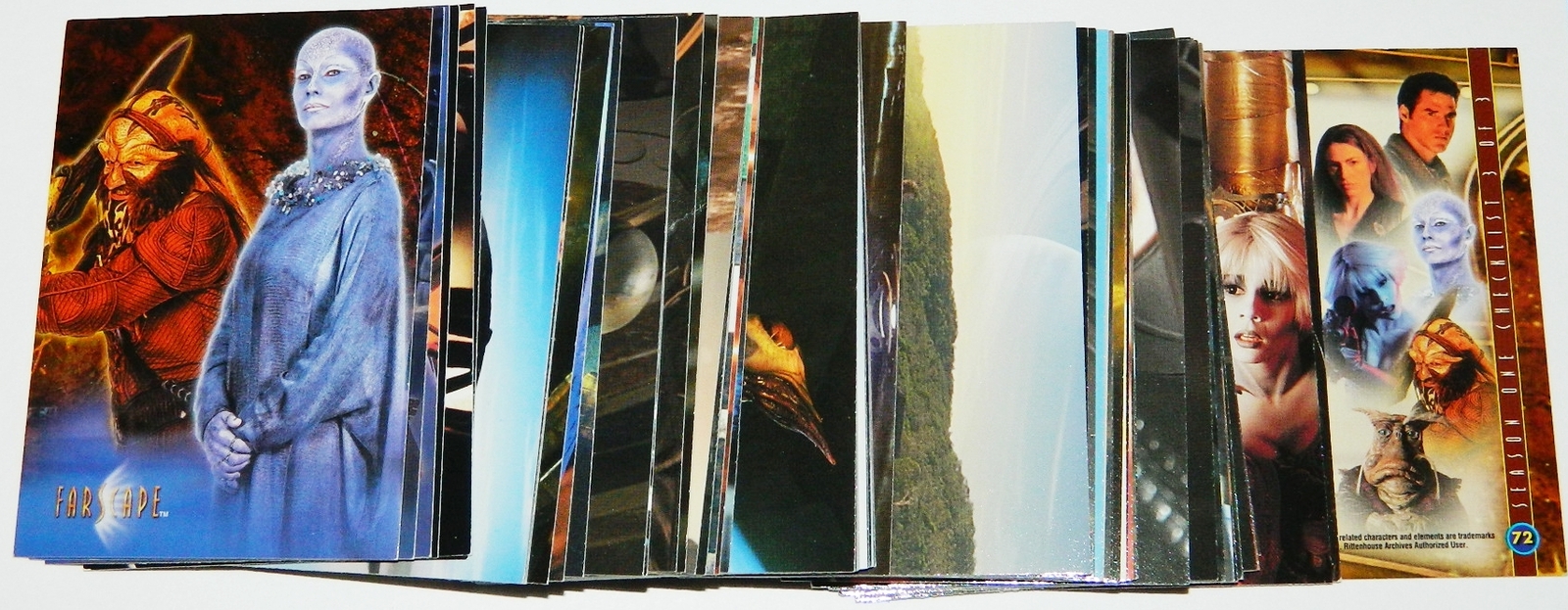 Farscape TV Series Trading Cards Season One Complete 72 Card Base Set ...