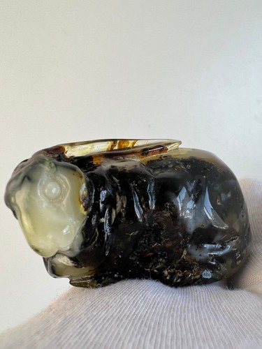 Ukranian amber natural figurine Rabbit quality handmade gift ...