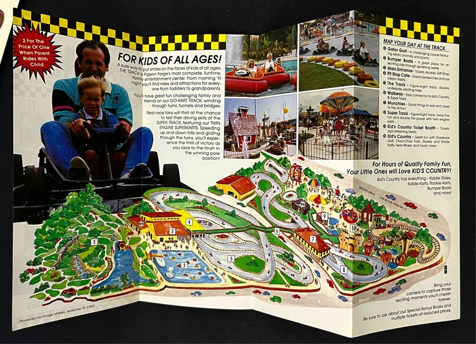 1980s Pigeon Forge TN The Track Recreation Center Vintage Travel ...