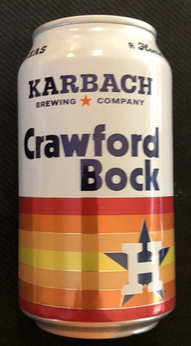 Karbach Brewing Company Crawford Bock Houston Astros Empty Beer Can | eBay