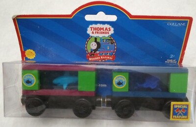 Thomas & Friends Wooden Railway Aquarium Cars Shark and Octopus 2001 | eBay