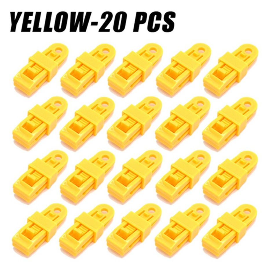 20PCS Push-Pull Tent Clips Tent Attachment Clips Outdoor Camping Tent ...