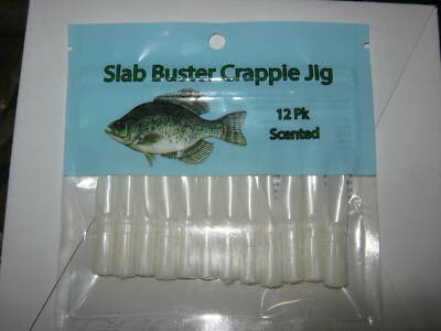slab buster 2 inch crappie jigs (pearl) | eBay