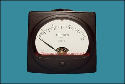 Weston Model 308 Vintage Panel Meter 0-10 RF Amperes Ref # QSC00582 | eBay