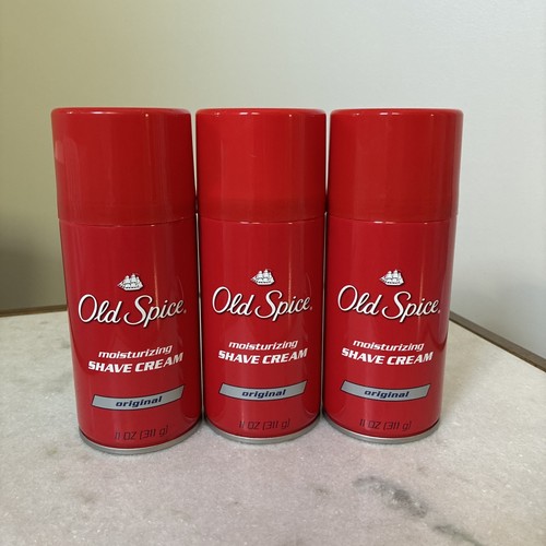 3 VTG Old Spice Original Moisturizing Shave Creams 11 oz. each | eBay