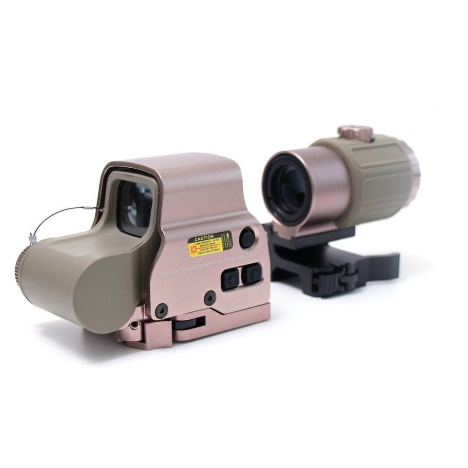 558+G43 Holographic Sight w Magnifier Red Green Dot Holosight Clone Full Marking | eBay