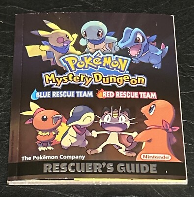 Pokémon Mystery Dungeon Rescuer’s Guide Blue & Red Rescue Team Complete ...