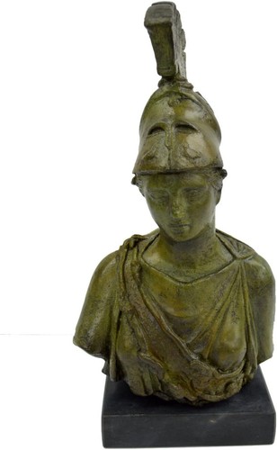 Goddess Athena bronze bust sculpture Symbol of Wisdom Strategy - Museum ...