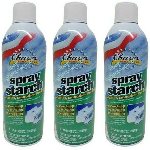 (LOT 3) Chase’s Home Value Starch Sprays onFOR Faster, Smoother Ironing ...